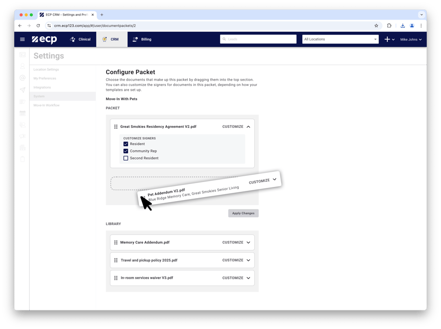 Assisted Living Move-Ins | ECP