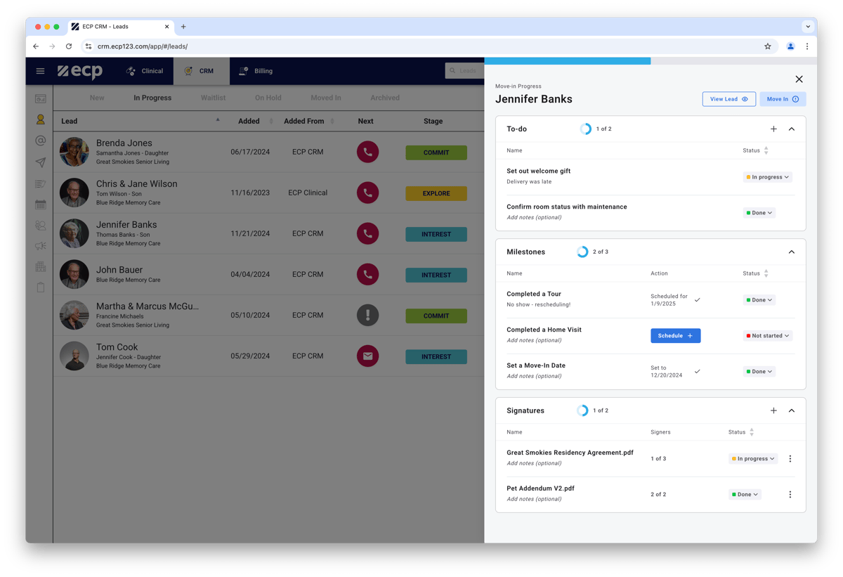 Assisted Living Software | ECP EHR, eMAR, CRM and Billing